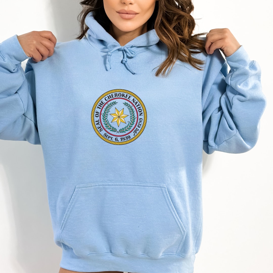 Cherokee Nation Seal Hoodie: Native American Tribe Design - Etsy