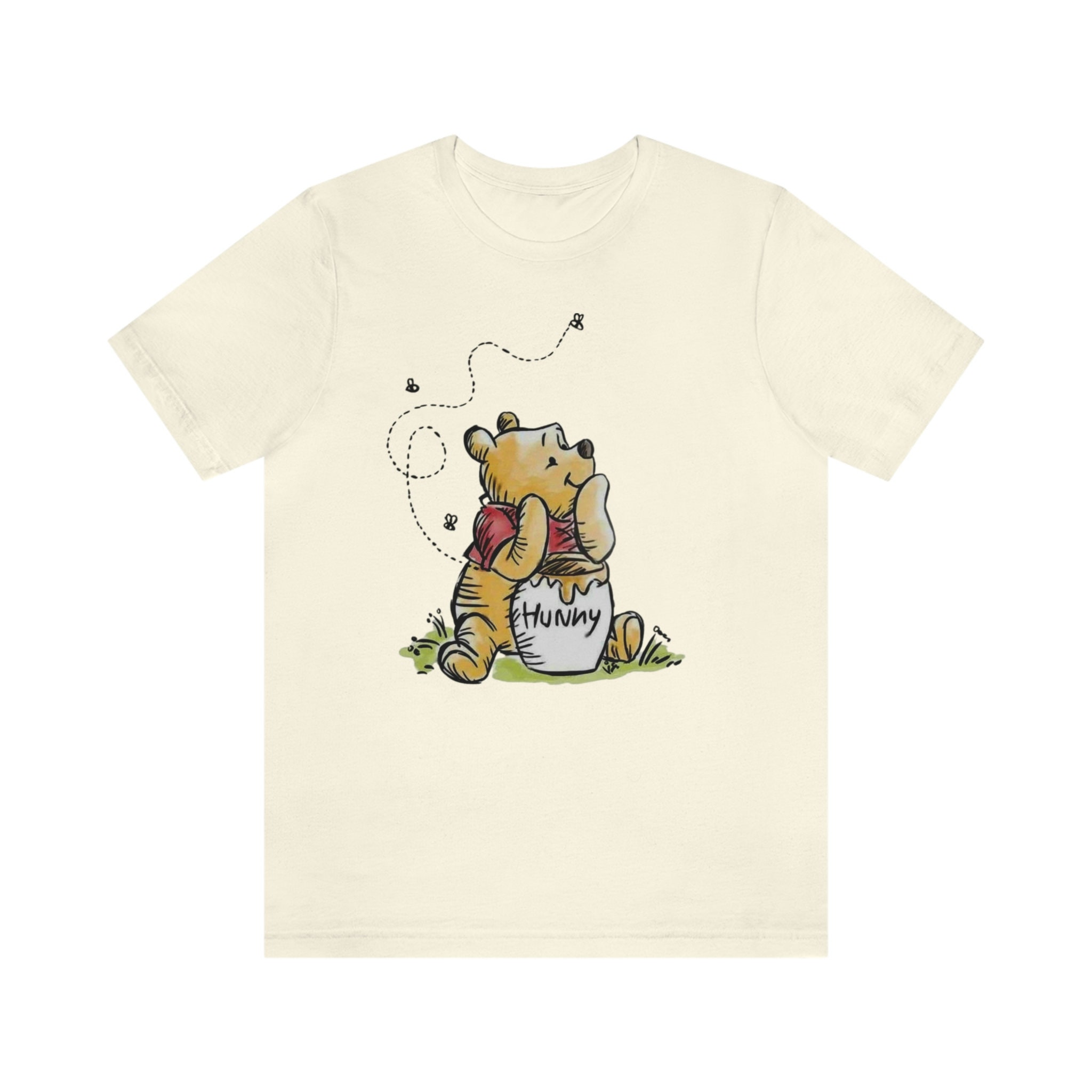 Winnie the Pooh With the Honey Pot T-shirt, Hunny Cartoon, Retro ...