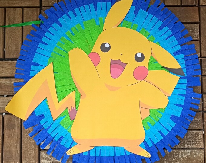 Pinata Pinjata PIKACHU + Pack of Paper Confetti - Etsy