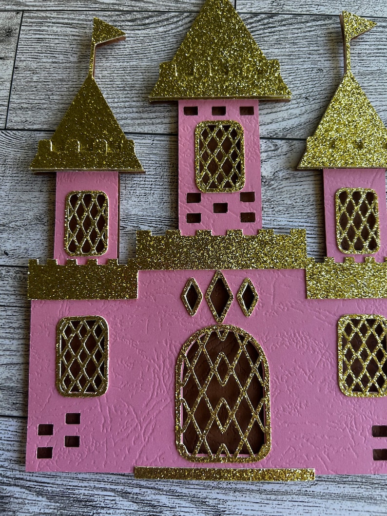 Castle Template 3D Layered. - Etsy