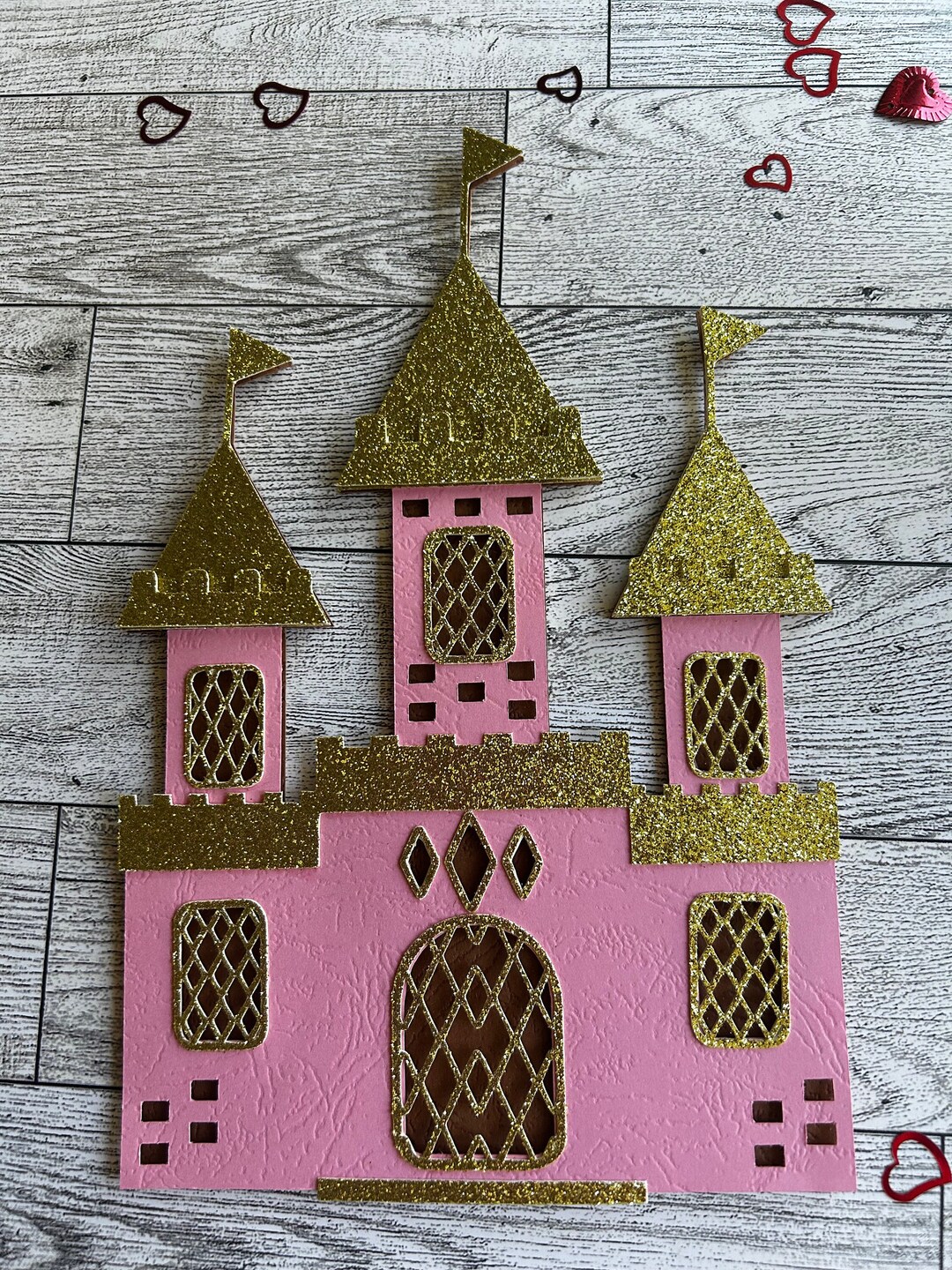 Castle Template 3D Layered. - Etsy