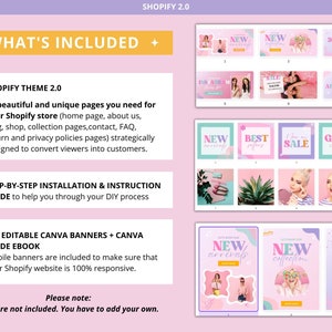 Gradient Shopify Theme, Feminine Pastel Shopify Template, Editable ...