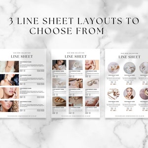 Line Sheet Canva Template Editable Product Canva Ebook - Etsy France
