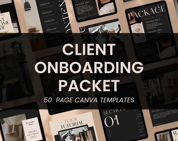 Client Onboarding Packet, Onboarding Checklist, Client Welcome Pack ...