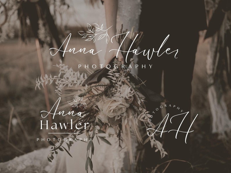 Calligraphy Photography Logo, Wedding Watermark Design (instant ...