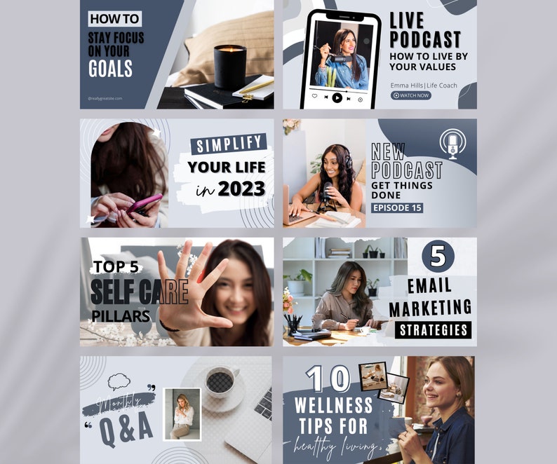 Youtube Thumbnail Canva Template Youtube Thumbnails Life - Etsy