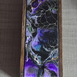 One of a Kind Keepsake Box, AA God Box, Jewelry Box, Abstract, Fluid ...
