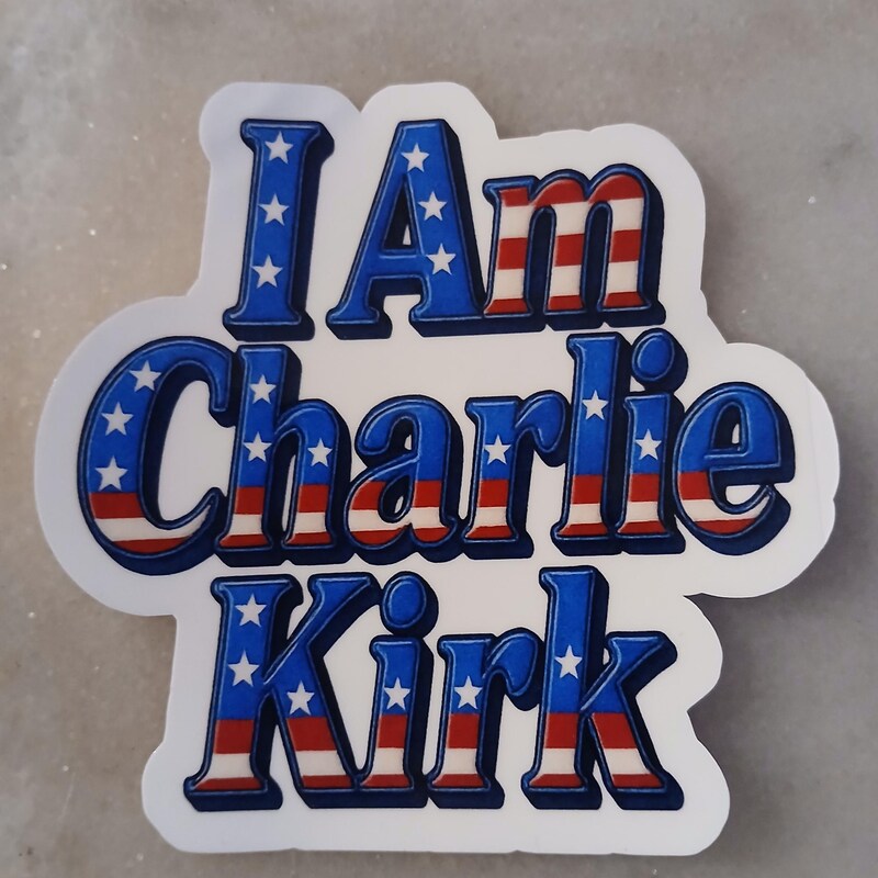 Charlie Kirk Stickers - Etsy