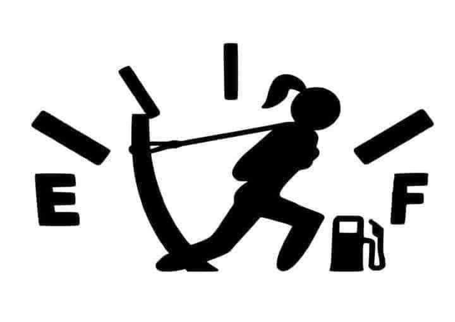 Low-empty Gas/fun Car Decal/truck Sticker/low Gas - Etsy