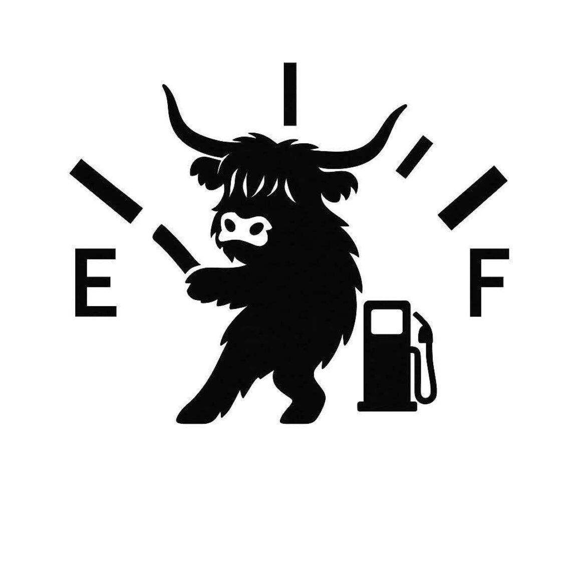 Low-empty Gas/fun Car Decal/truck Sticker/low Gas 5.58 X 3.75 - Etsy