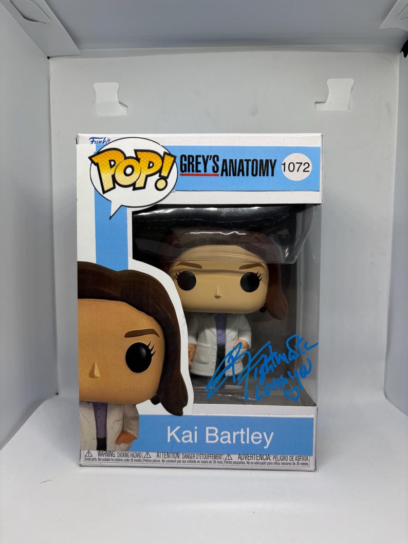 Custom Funko Pop Kai Bartley Signed Grey's Anatomy - Etsy