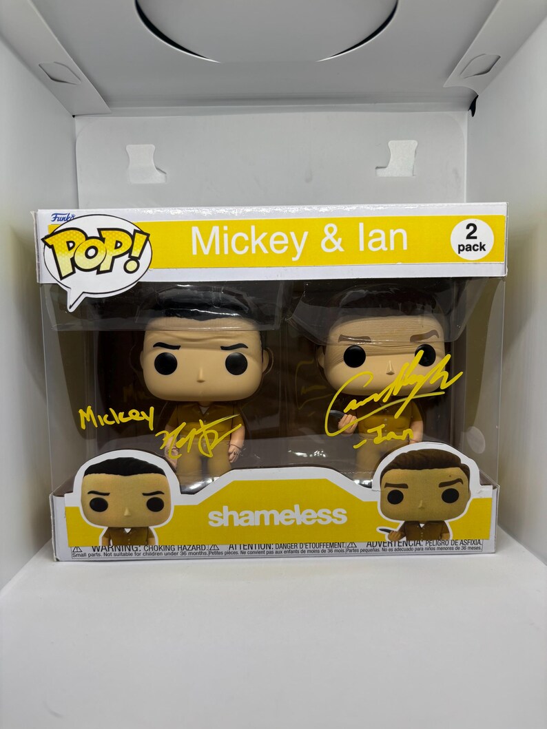 Custom Funko Pop Ian Gallagher and Mickey Milkovich Shameless Signed 2 ...