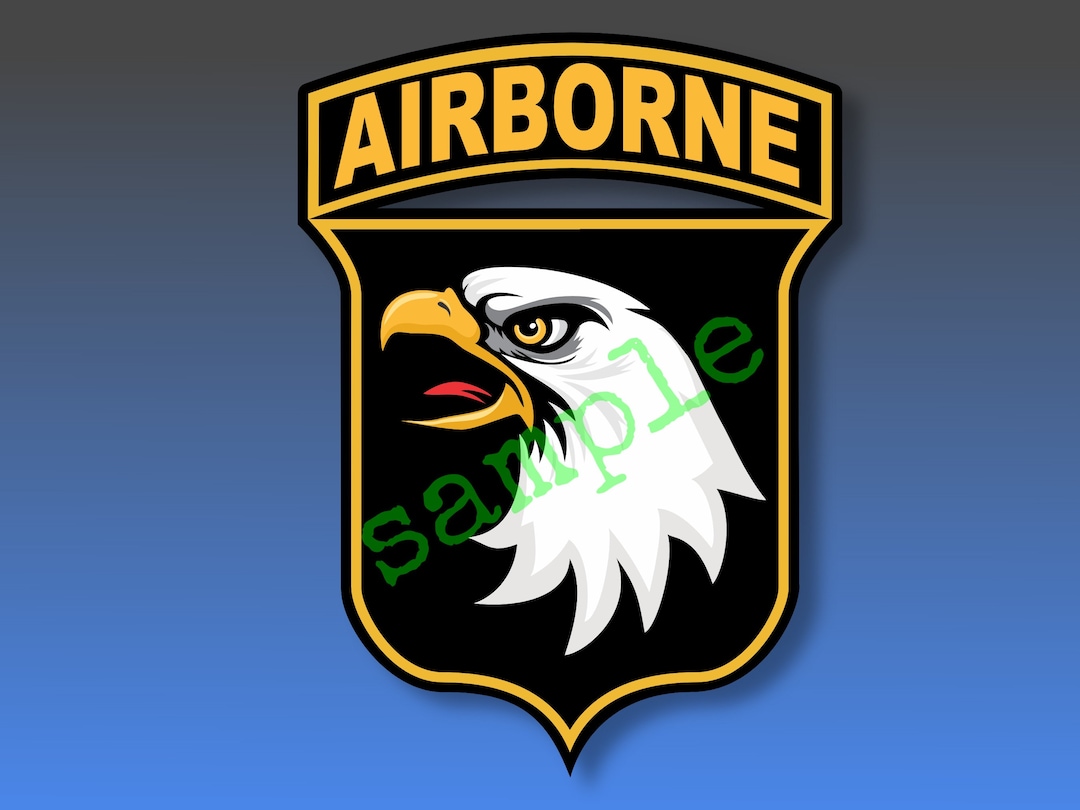 Custom 101st Airborne Patch Vector Files - Etsy