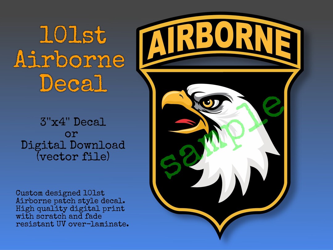 101st Airborne Logo Decal - Etsy