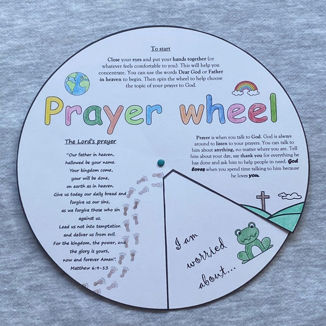 Prayer Wheel, Printable Activity, Colouring UK - Etsy