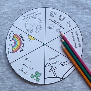 Prayer Wheel, Printable Activity, Colouring UK - Etsy