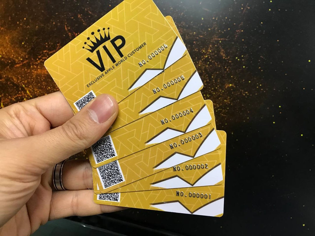 50 Pcs - Plastic Card Embossing - ID Card - Membership Cards - Embossed ...