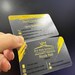 300 Pcs Gold Foil Transparent Business Card, Clear Boutique Card ...