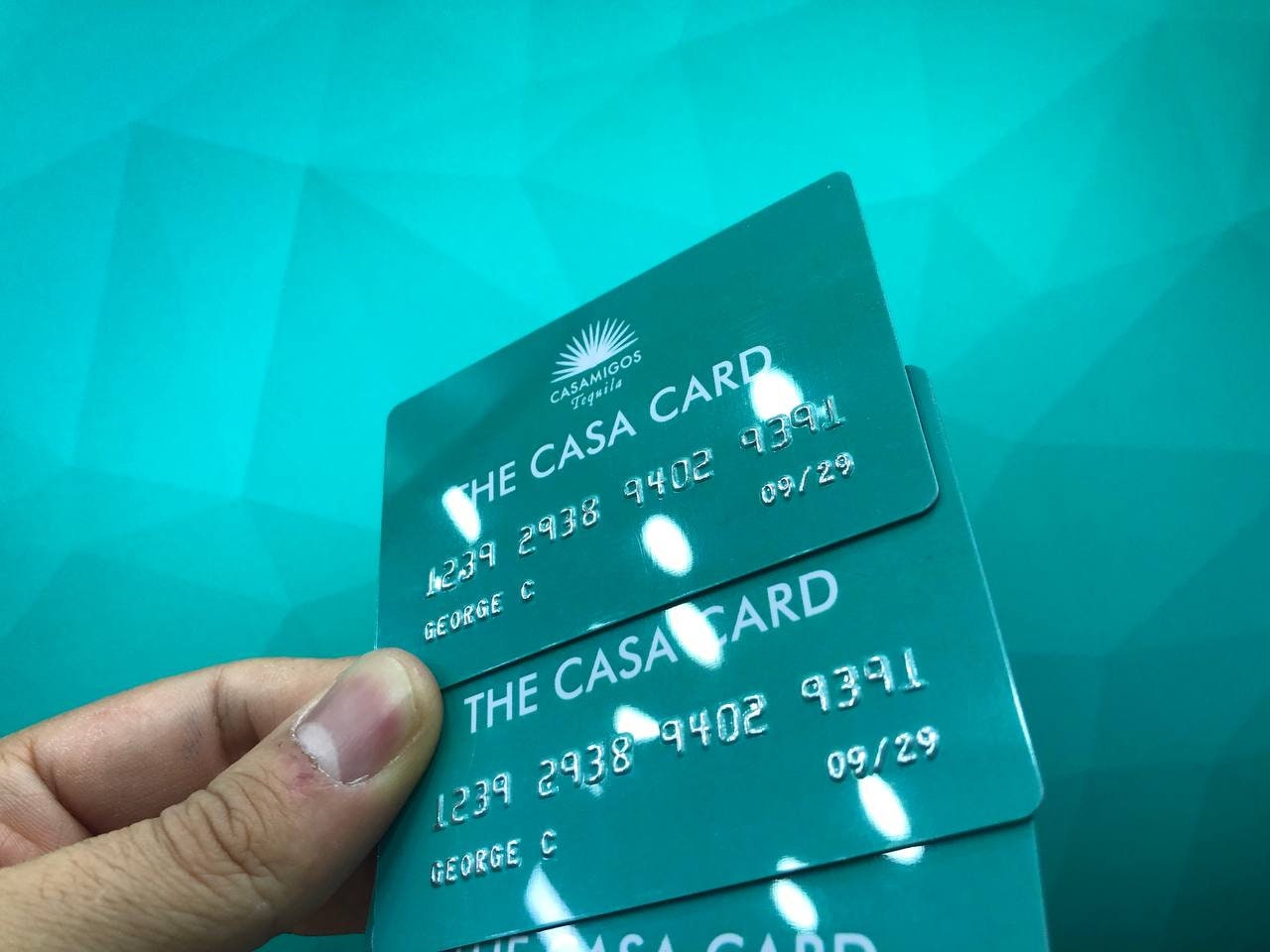 50 Pcs Plastic Card Embossing ID Card Membership Cards Embossed Cards ...