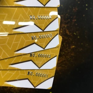 50 Pcs - Plastic Card Embossing - ID Card - Membership Cards - Embossed ...