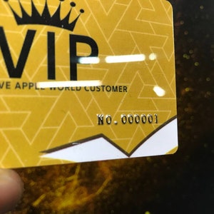 50 Pcs - Plastic Card Embossing - ID Card - Membership Cards - Embossed ...