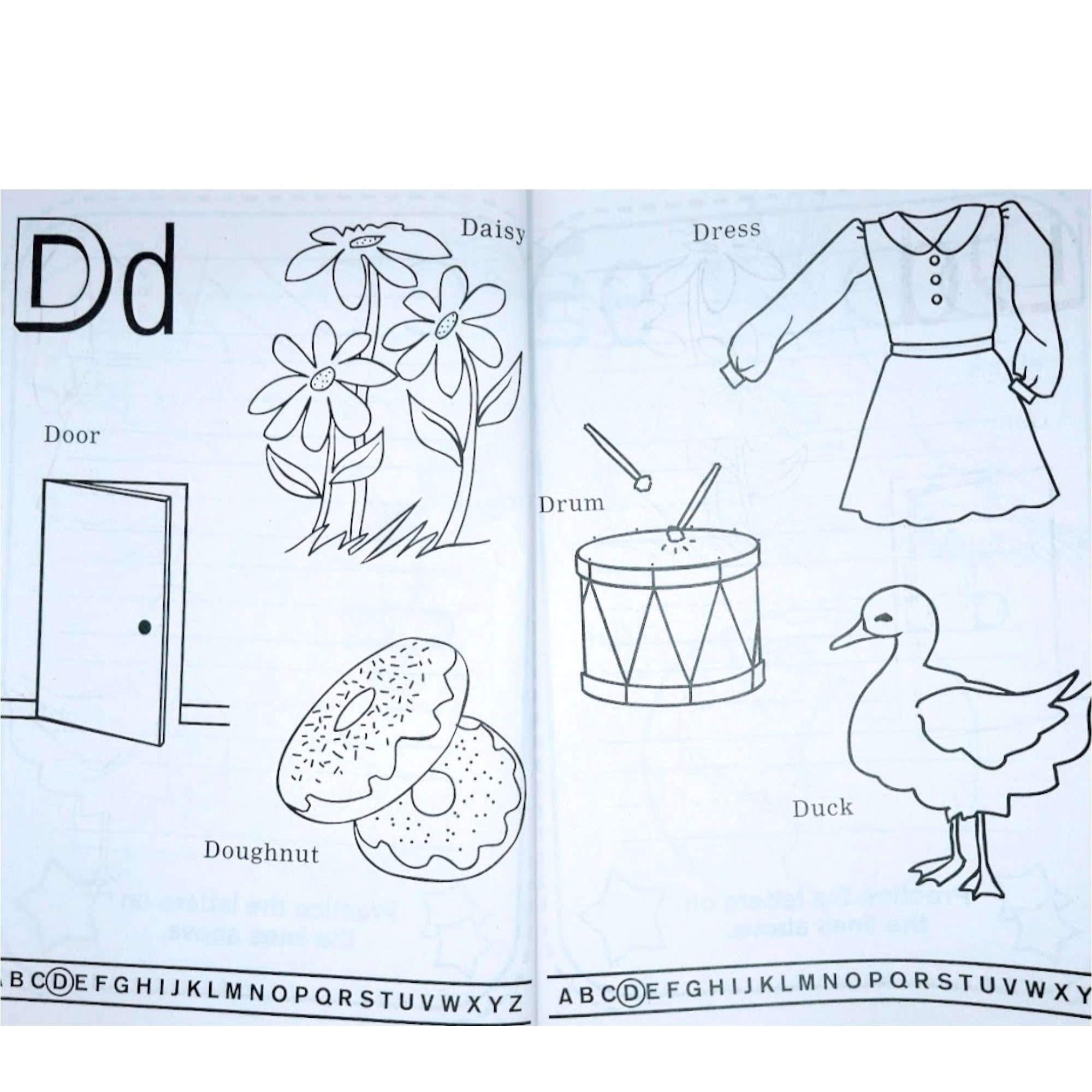 Set of 2-books of Numbers and Alphabet Letters for Learning - Etsy