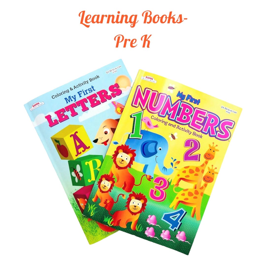 My First Alphabet & Numbers Workbook Set | Preschool Beginner Learning ...