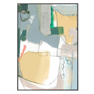 Large Abstract Frame Colorful Original Minimalist Geometric Acrylic ...
