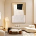 Large Abstract Earth Tone Wall Art Frame Original Geometric Color Block ...
