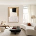 Large Abstract Earth Tone Wall Art Frame Original Geometric Color Block ...