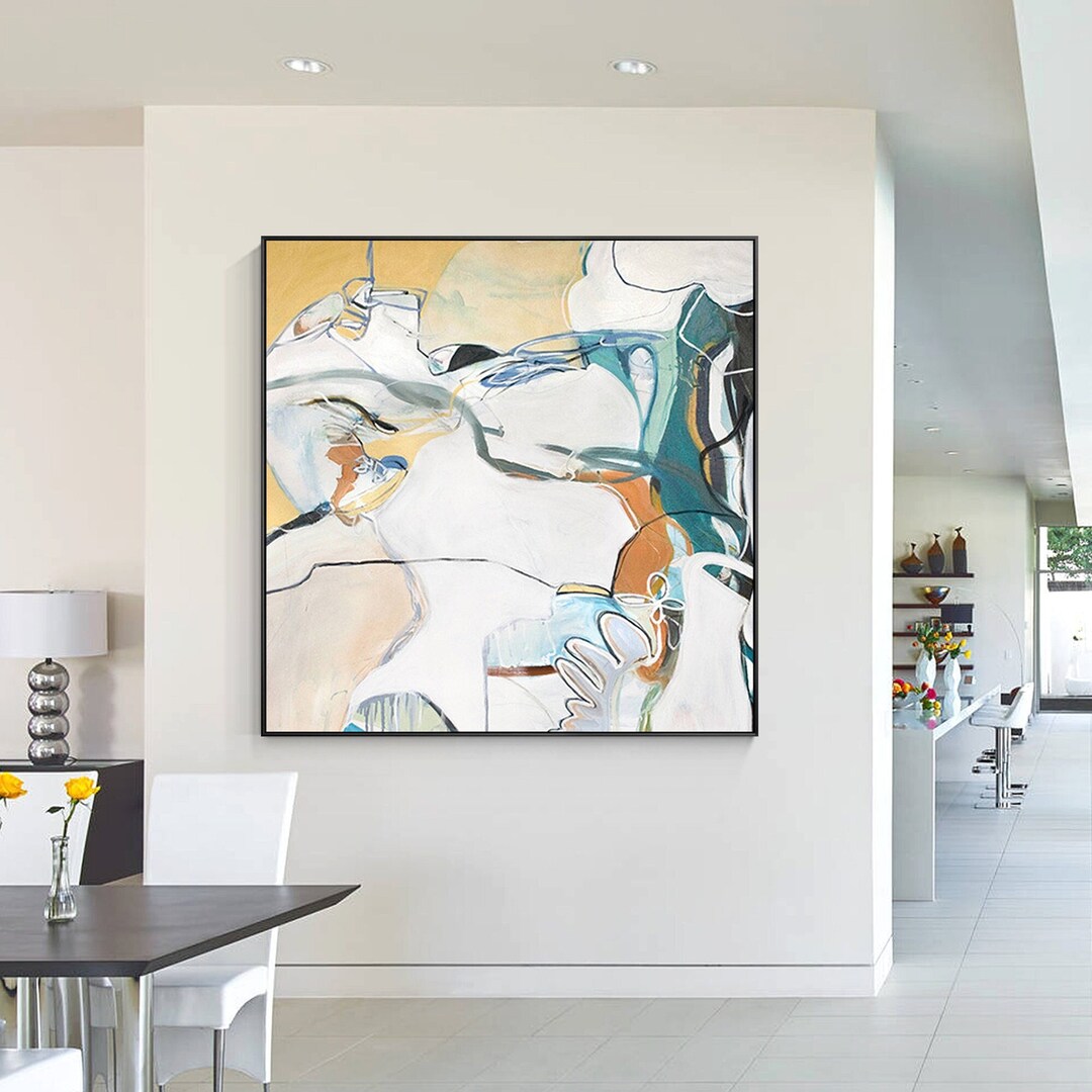 Modern Abstract Original Colorful Playful Expressionism Large - Etsy