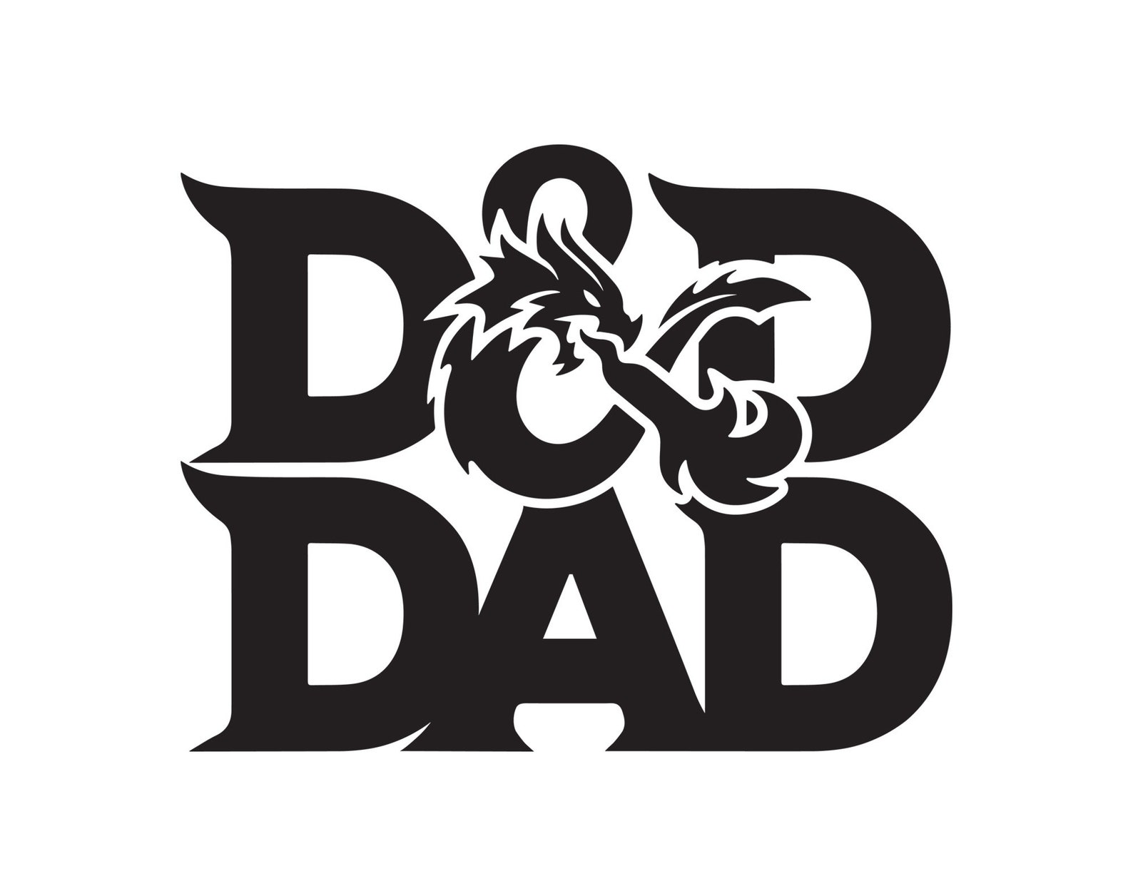 Dungeons and Dragons D&D DAD SVG Cut File Father's Day - Etsy