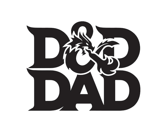 Dungeons and Dragons D&D DAD SVG Cut File Father's Day - Etsy