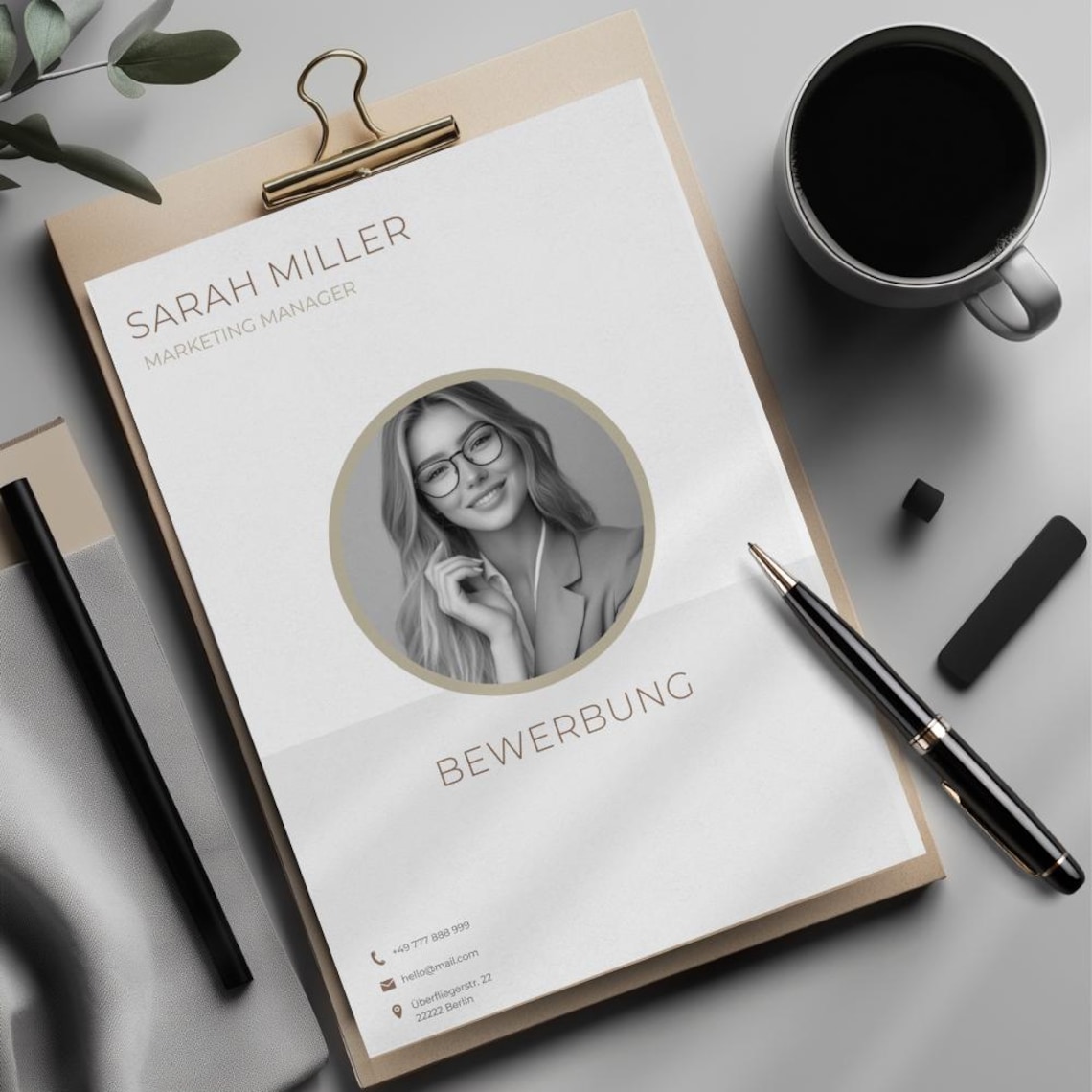 Canva Resume Template Modern CV Design Professional Job Application ...