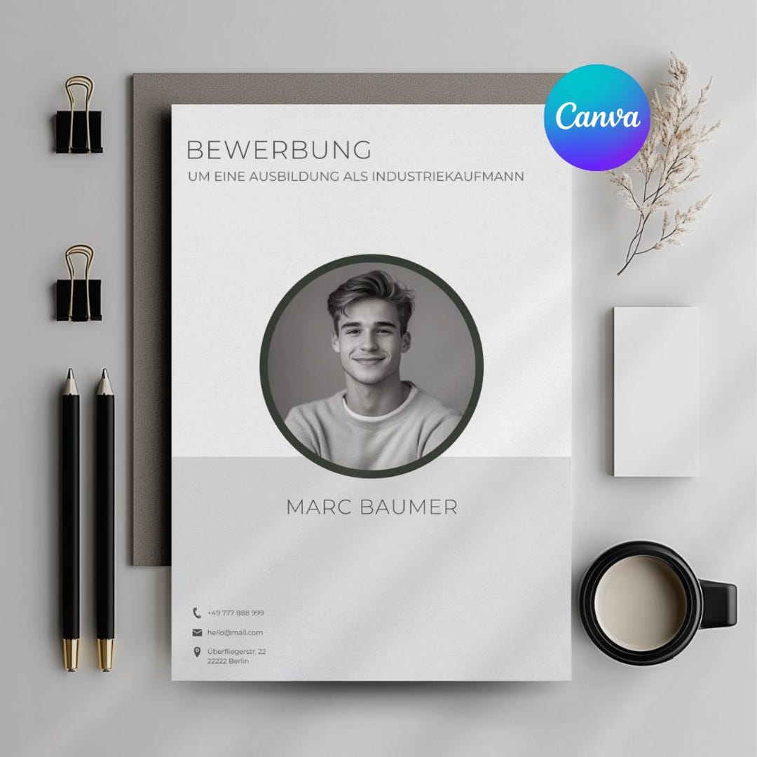 Canva Resume Template for Job Applications Modern CV for Students ...