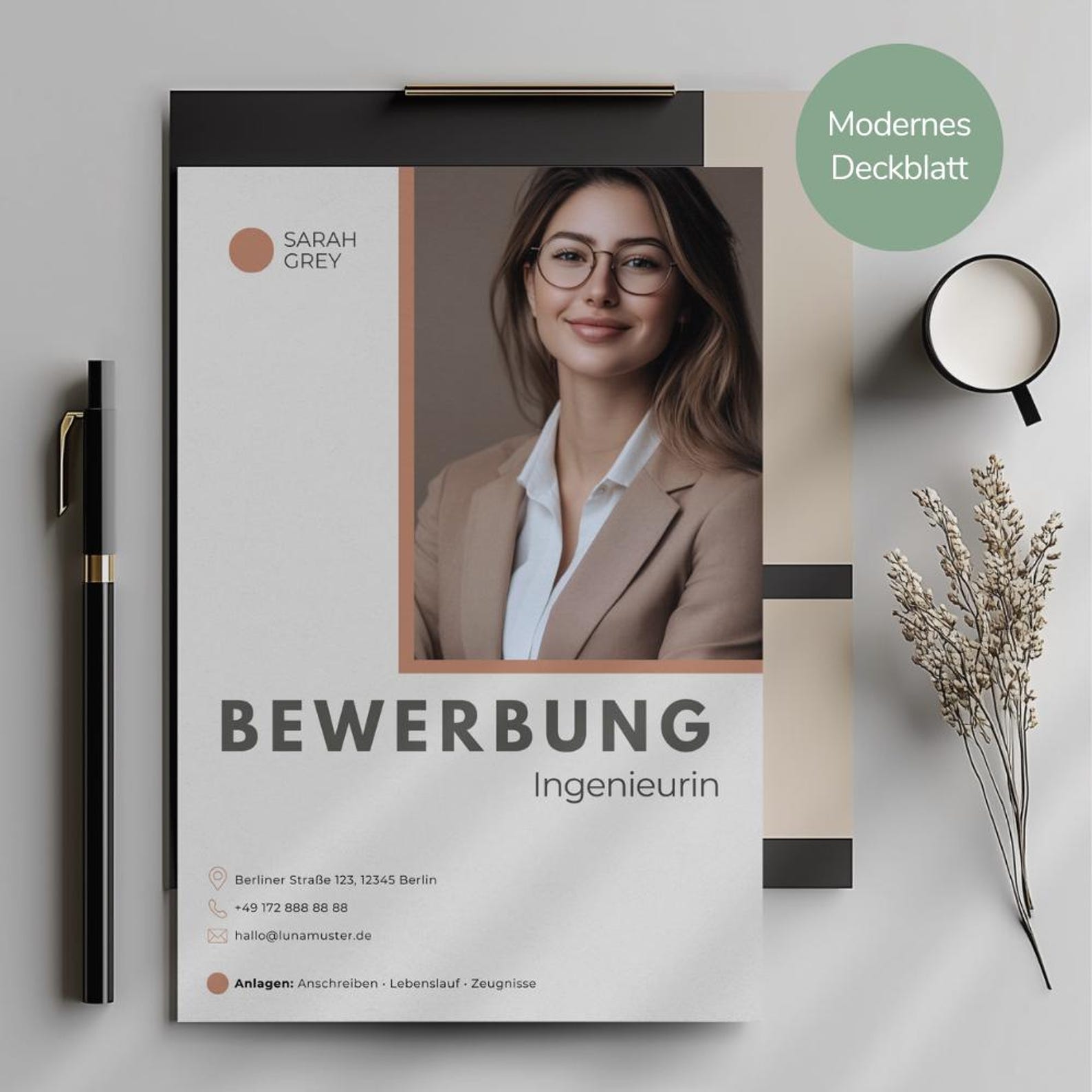 Beige Resume Template Professional CV Canva Template Creative Resume ...