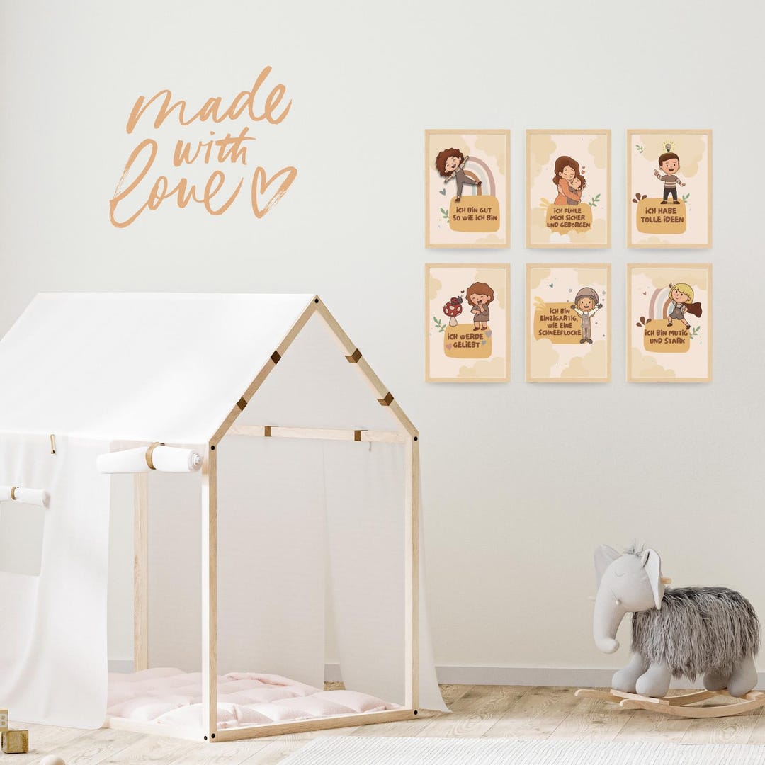 Affirmation Posters for Children Children's Room Decoration 6 ...