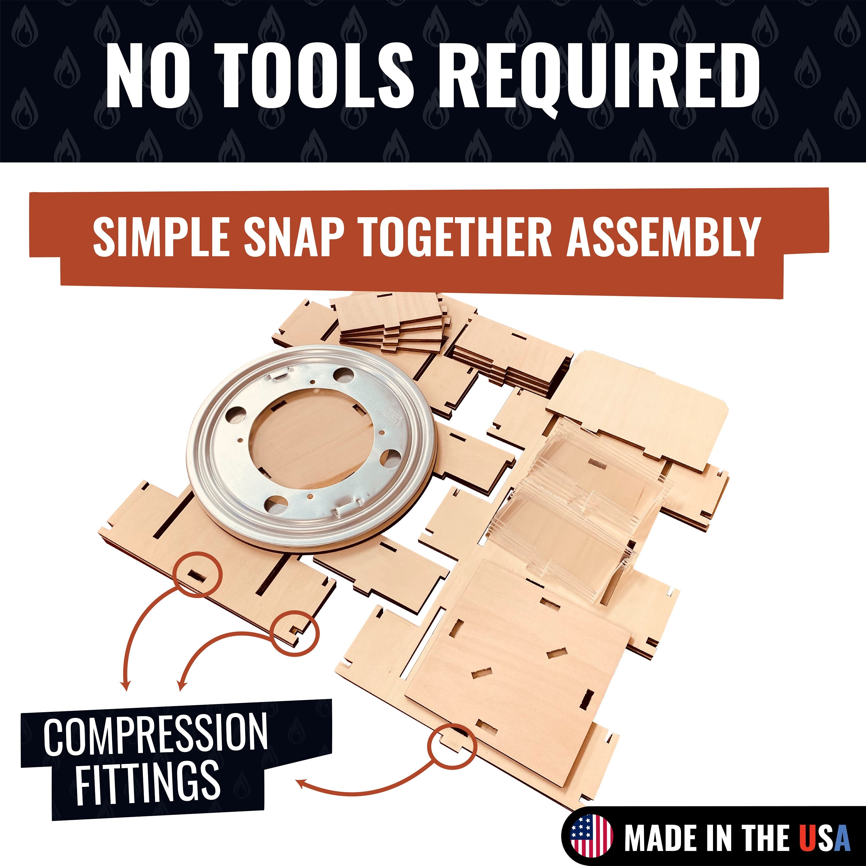 Rotating Display Stand 3 Tier Wooden Organizer 4-sided - Etsy