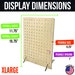 Xl Pegboard Display Craft Fair Display Farmers Market - Etsy