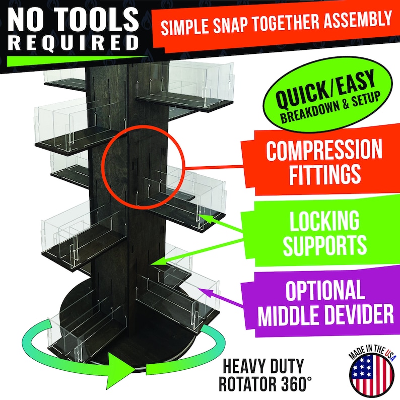 4-sided Rotating Display Stand Stationary Greeting Cards - Etsy