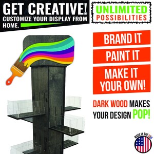 4-sided Rotating Display Stand - Stationary, Greeting Cards, Stickers ...