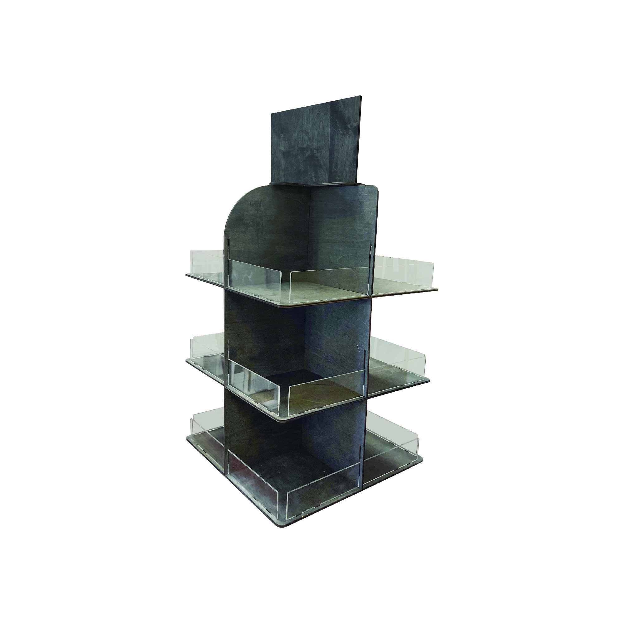 4-sided Rotating Display Stand Multi Bin- Stationary, Greeting Cards ...