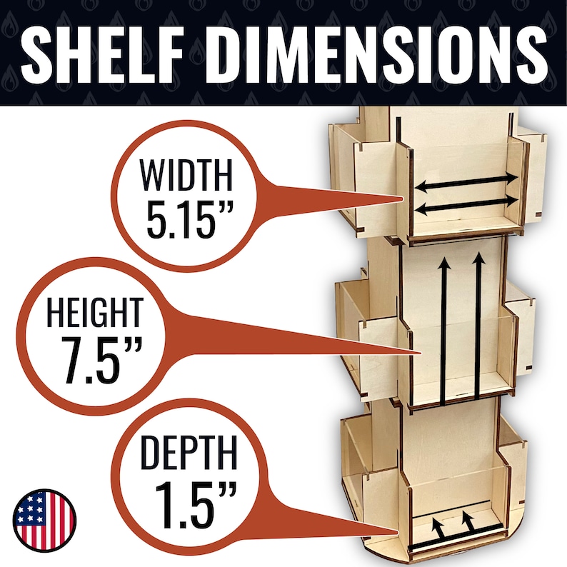 Rotating Greeting Card Display Stand 3 Tier Wooden Organizer - Etsy