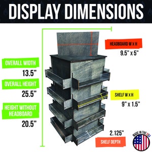 4-sided Rotating Display Stand for Craft Shows, Trade Shows, Farmers ...