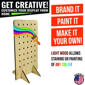 Small Pegboard Display, Craft Fair Display, Farmers Market Display, Art ...