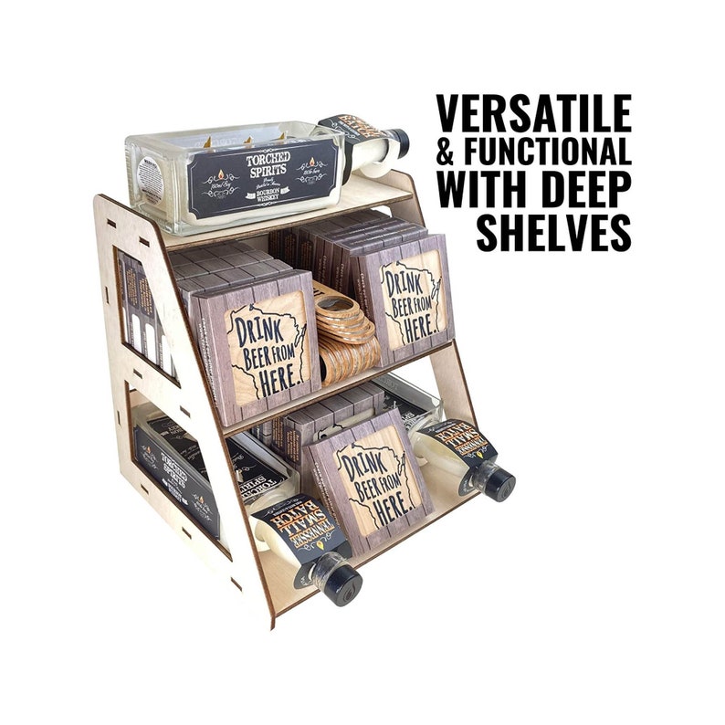 Wooden Portable Retail Table Display Stand Countertop 3 Step - Etsy