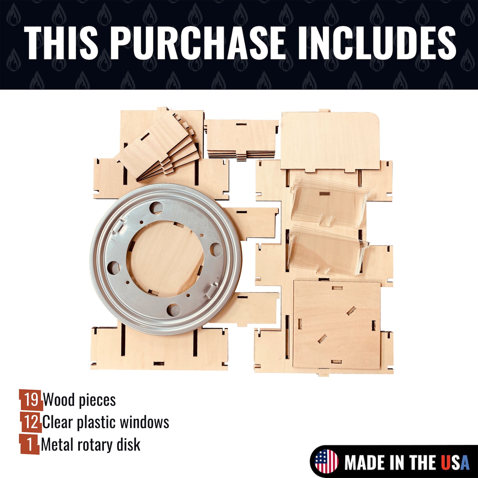 Rotating Display Stand 3 Tier Wooden Organizer 4-sided - Etsy