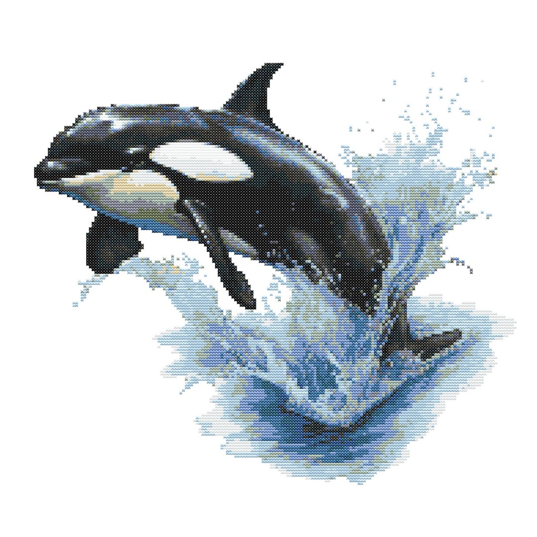 KILLER WHALE Cross Stitch Pattern Chart Plus a Pattern Keeper ...