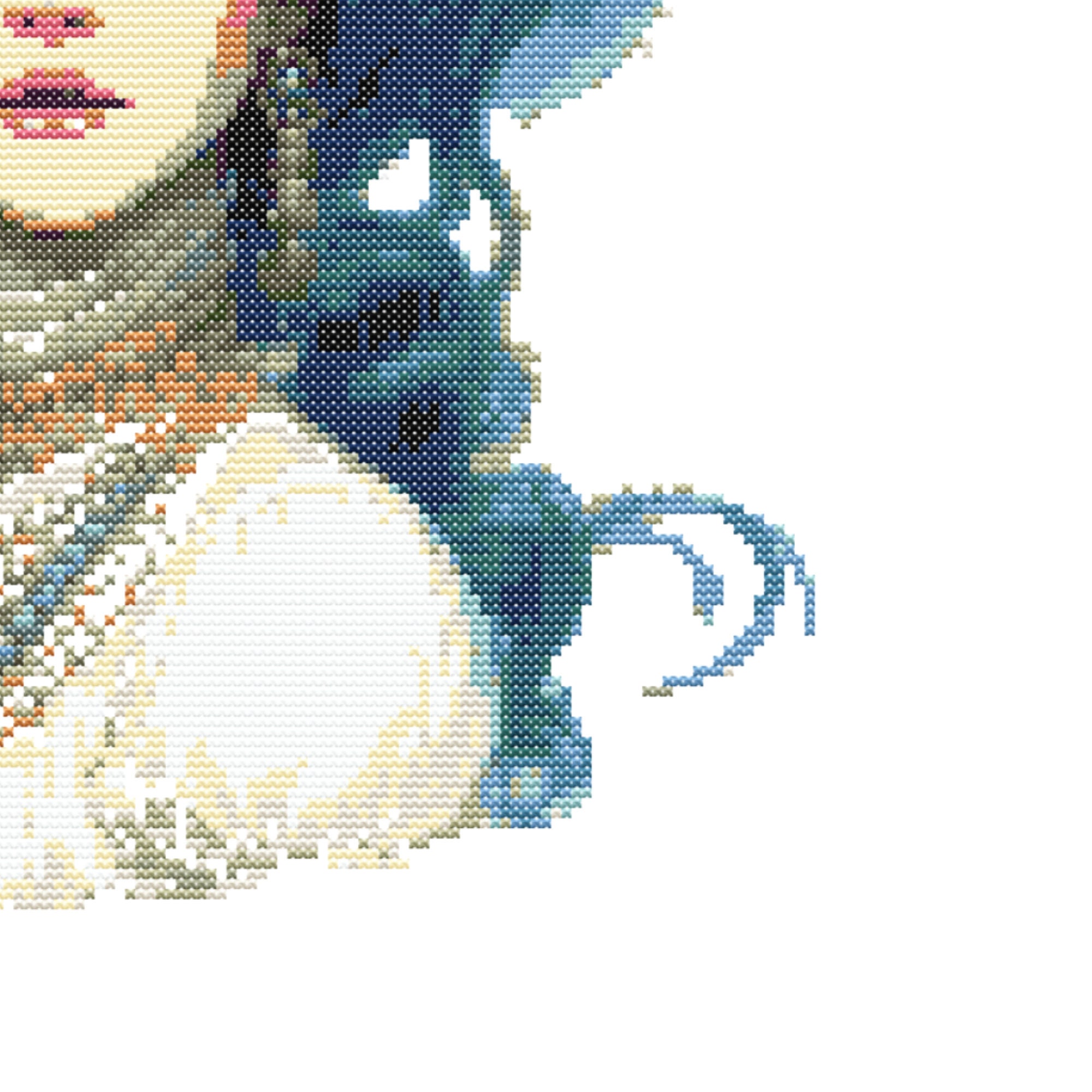 VICTORIAN PEACOCK LADY Cross Stitch Pattern Chart Plus a Pattern Keeper ...