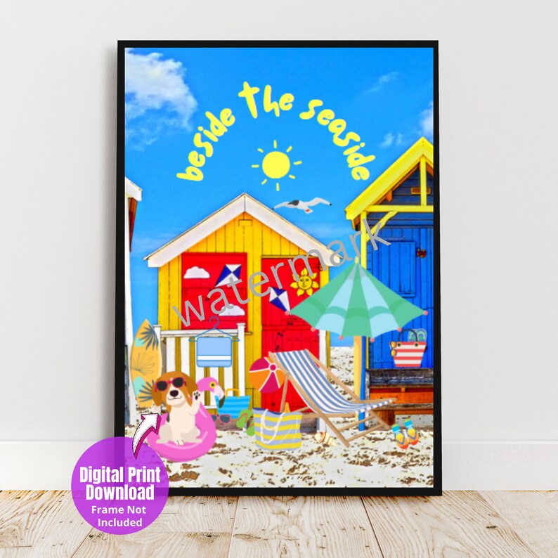 BESIDE THE SEASIDE Wall Art Prints for Framing Prints on Demand Posters ...
